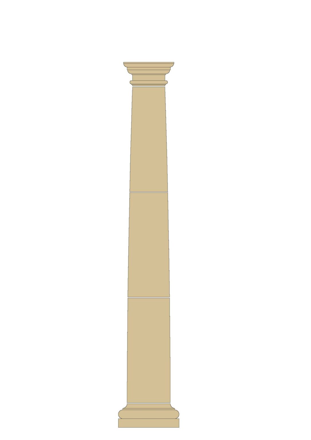 Tuscan Column CM20-CM40 - Cranborne Stone