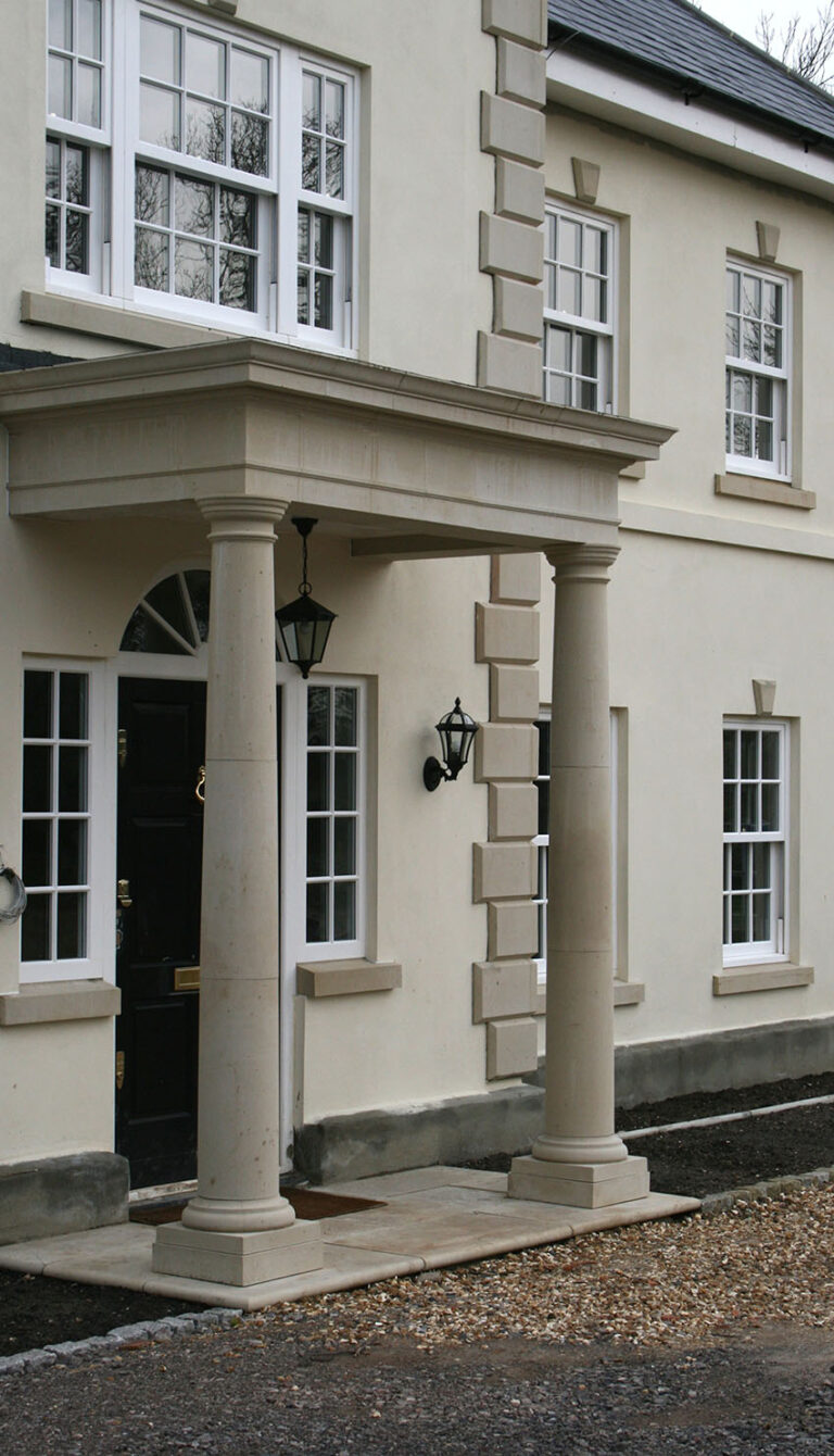 Bespoke Cast Stone Portico Sizes - Cranborne Stone