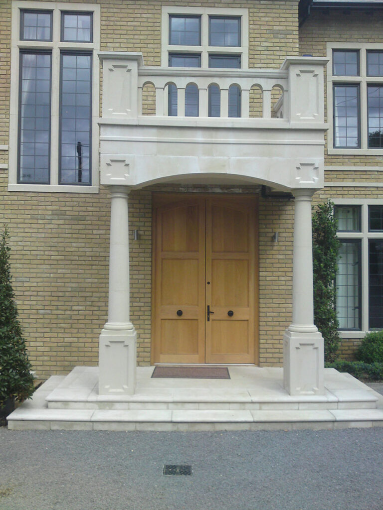 Bespoke Cast Stone Portico Sizes - Cranborne Stone